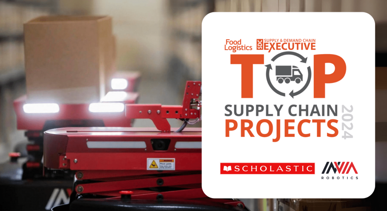 inVia Robotics Wins 2024 “Top Supply Chain Projects" Award | inVia Robotics
